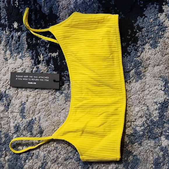 triangl swimwear | Swim | Yellow Rib Bathing Suit Top | Poshmark